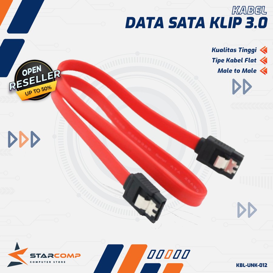Jual Kabel Sata III klip untuk HDD / SSD Internal Komputer PC Kabel ...