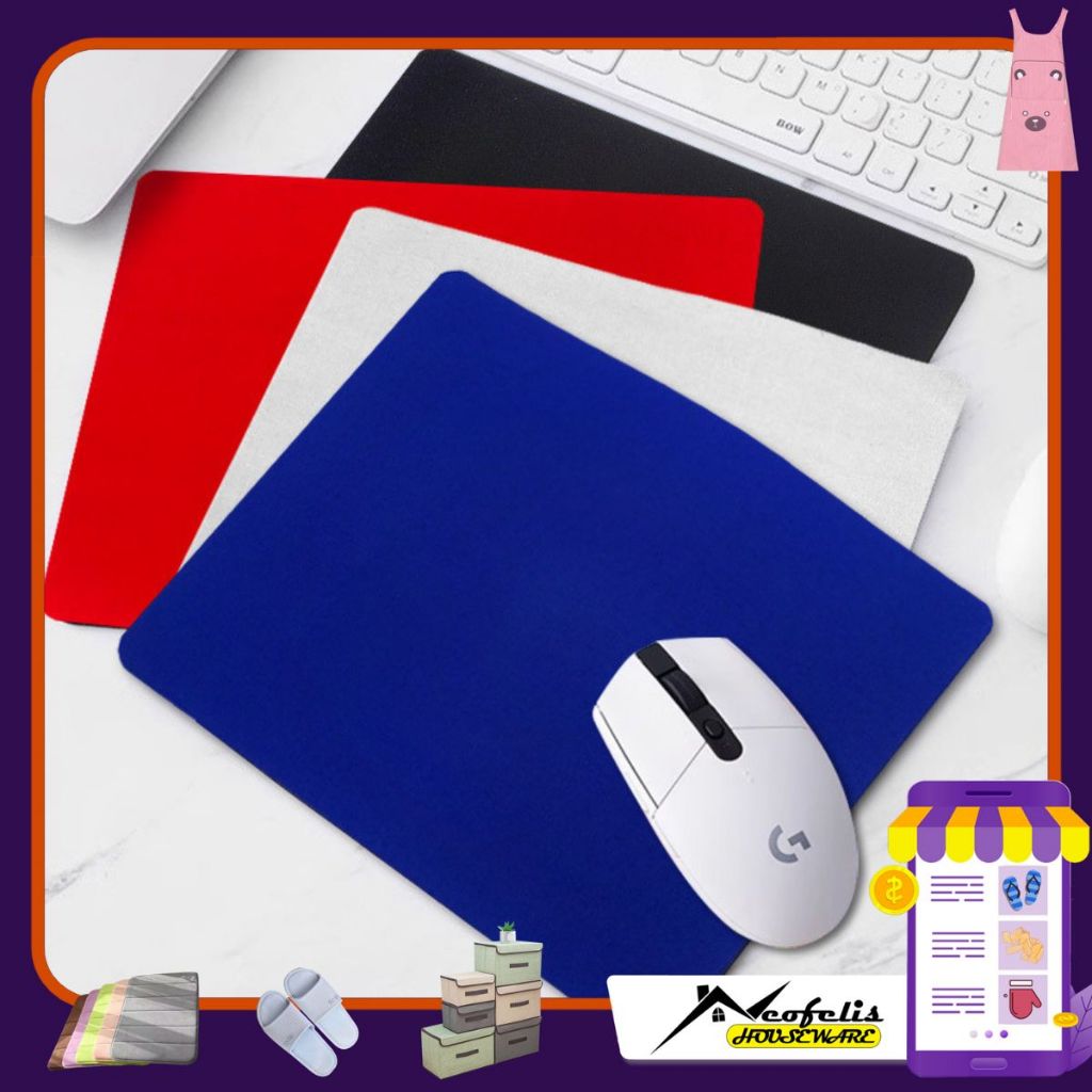 Jual Alat Mouse Pad Polos / Gaming Game Anti Slip Standar Office Laptop ...