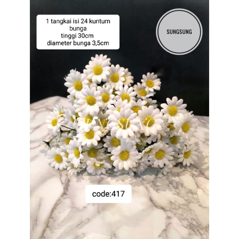 Jual Bunga Daisy Artificial / Artificial Flower (417) | Shopee Indonesia