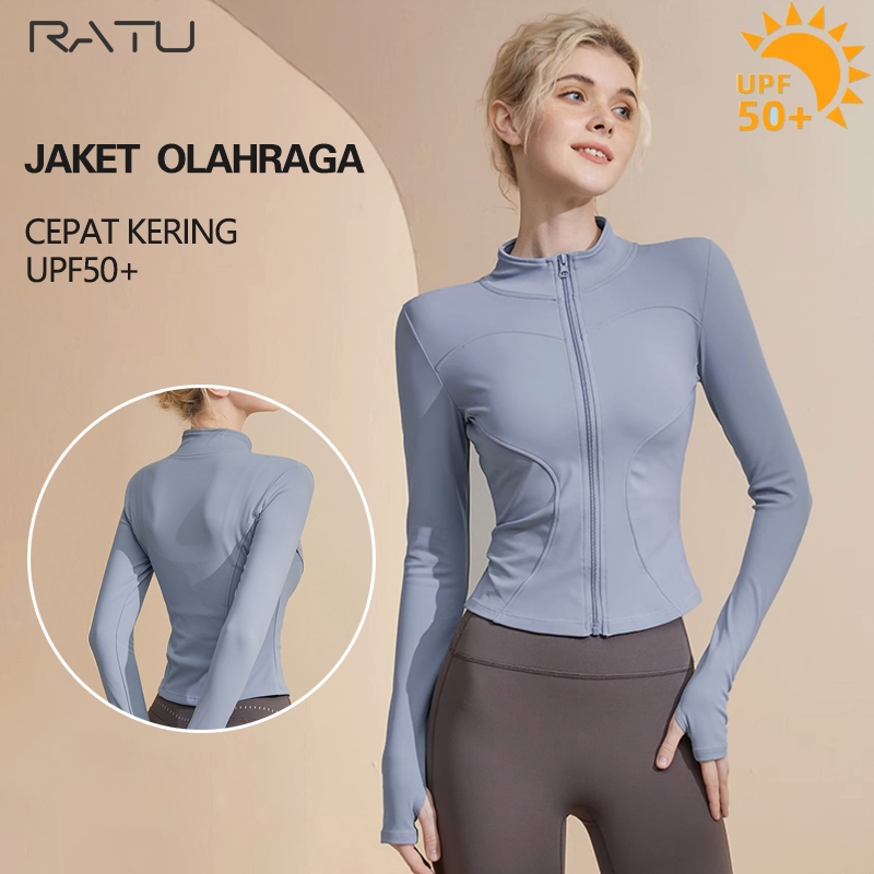 Jual ARTU Jaket Olahraga Anti UV Wanita Baju Gym Wanita Anti UV Jaket Running Yoga Fitness ...