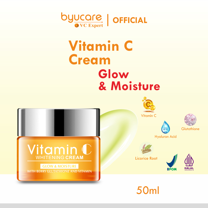 Jual Byucare Vitamin C Cream Glow & Moisture - 50ml | Shopee Indonesia