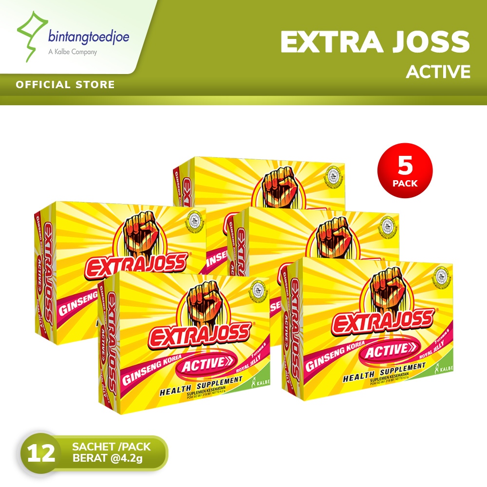 Jual Extra Joss Active B7 5 Pack (60 Sachet) | Shopee Indonesia
