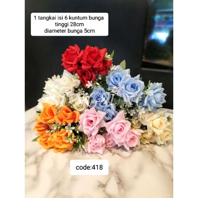 Jual Bunga Rose Kecil Artificial / Artificial Flower (418) | Shopee ...