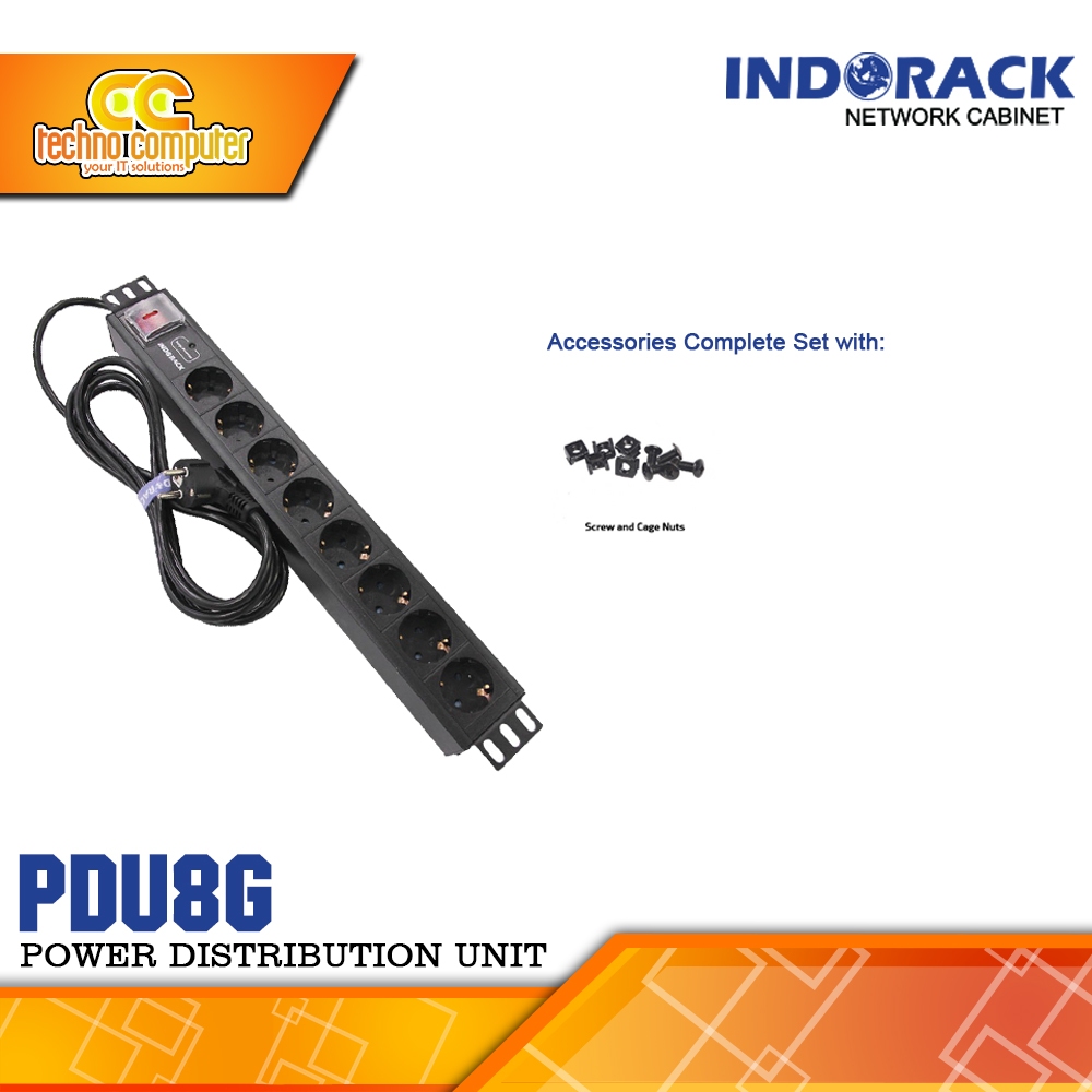 Jual Indorack Pdu8g Pdu 8 Outlet Germany Socket Shopee Indonesia