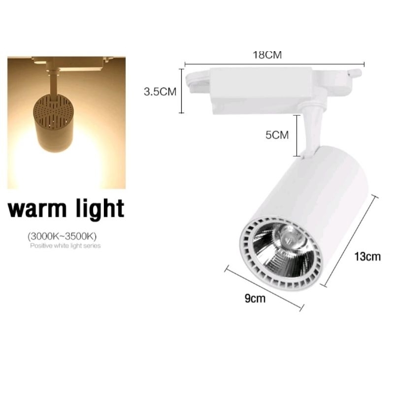 Jual Lampu Track Led Sorot Lampu Sorot Tracklight Rel Spotlight 10w - 30w | Shopee Indonesia