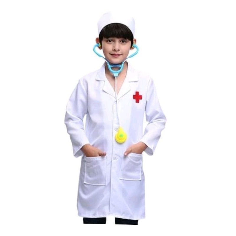 Jual Jas lab anak anak/Jas Labolatorium/Jas praktek dokter/Kostum ...