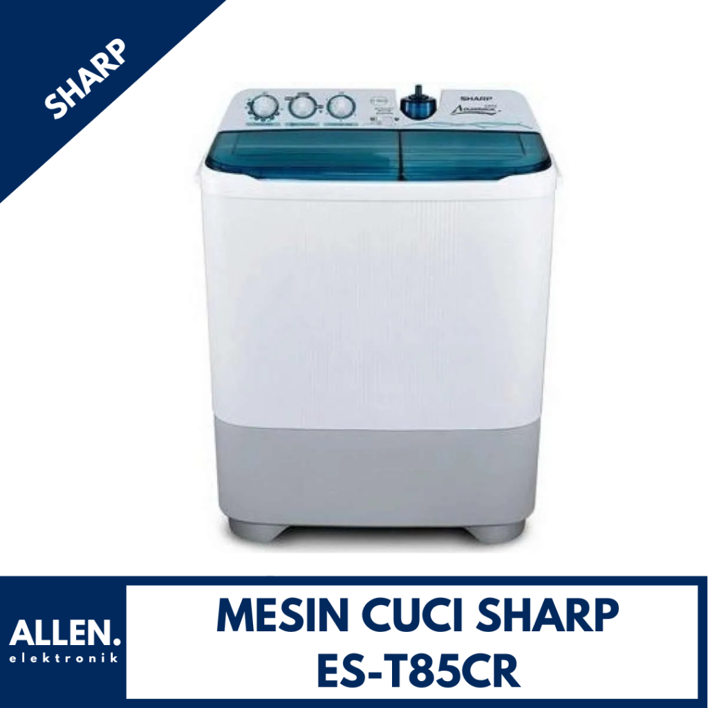 Jual Mesin Cuci 2 Tabung 8kg Sharp ES-T85CR | Shopee Indonesia