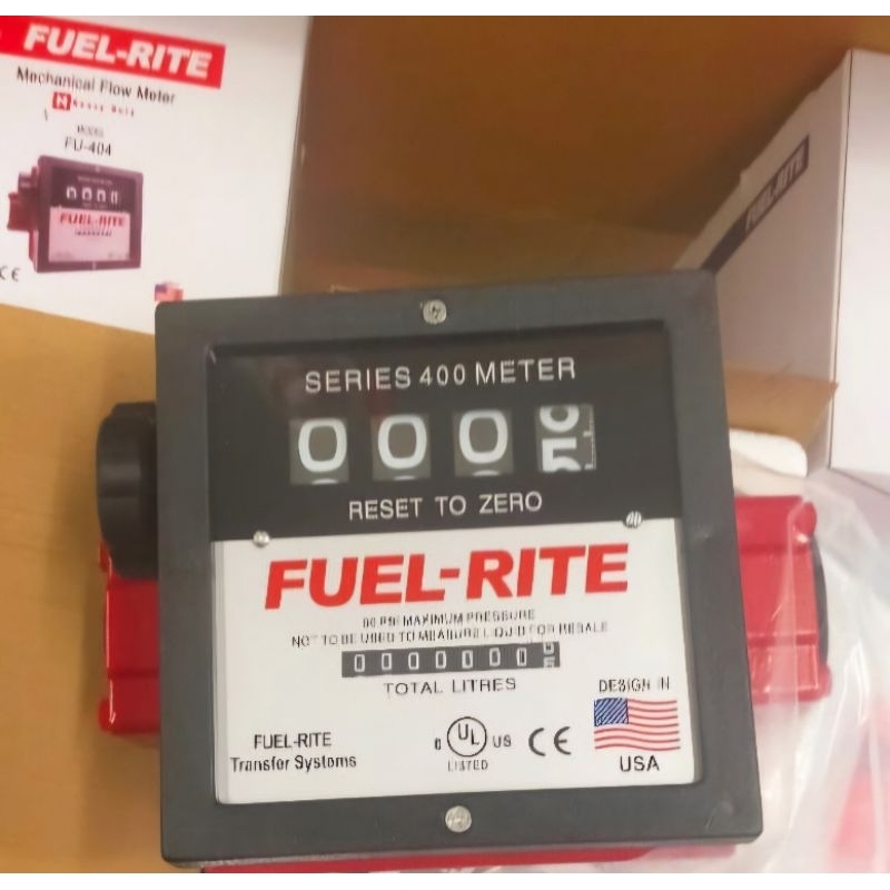 Jual Flow Meter / Meteran Minyak Fuel Rite 4 Digit Drat 1 1/2" inch ...