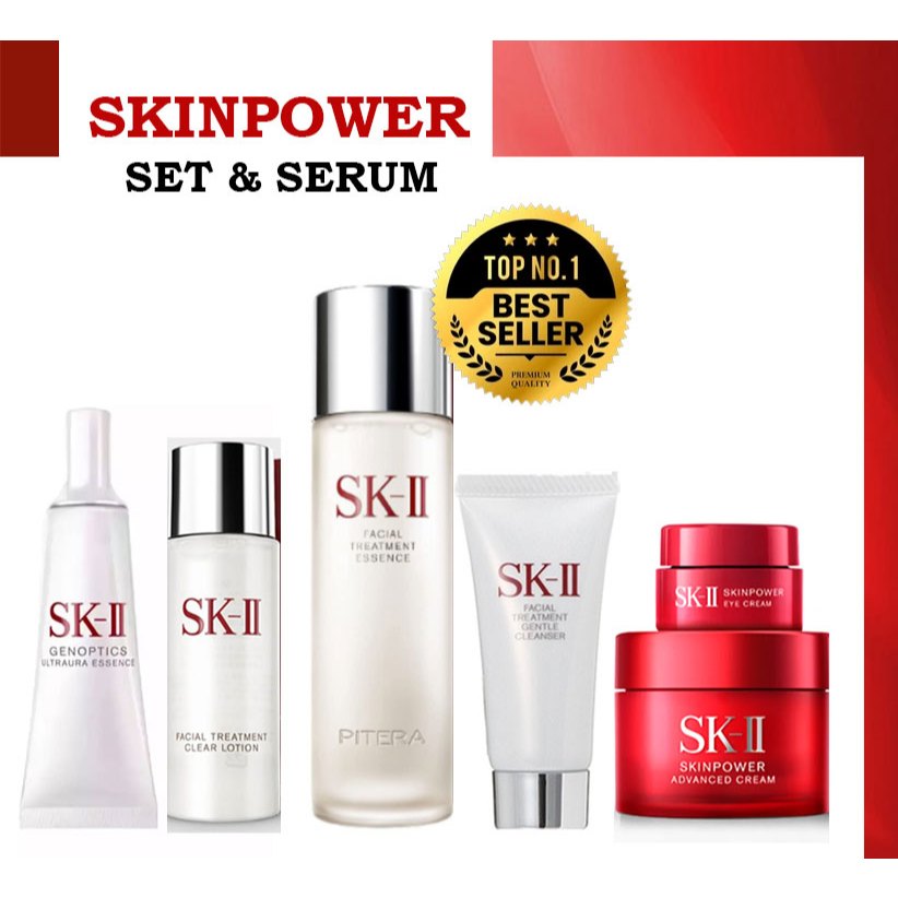 Jual SK II SKINPOWER SET DENGAN SERUM ULTRAURA | Shopee Indonesia