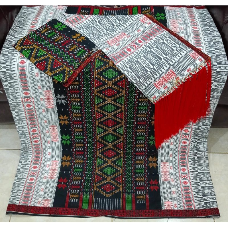 Jual stelan sarung selendang rambu etnik | Shopee Indonesia