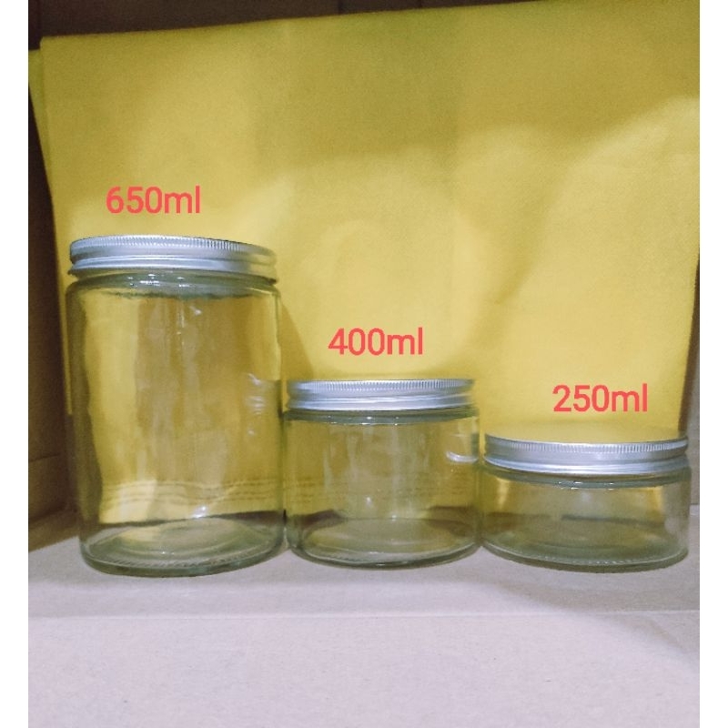 Jual 650ml Strait Round Glass Jar Botol Toples Kaca Bulat + Tutup ...