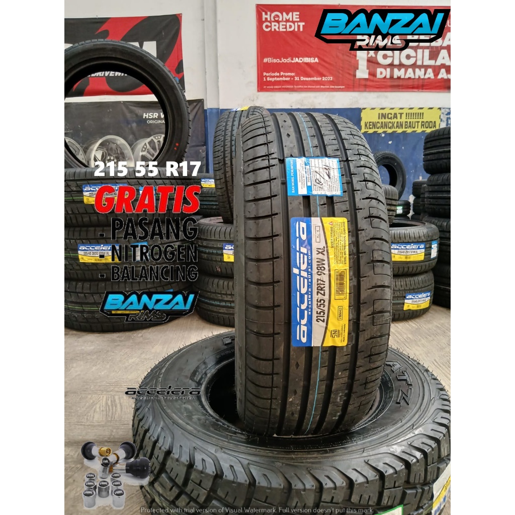 Jual Ban Mobil Standar Crv Hrv Camry Ring 17 Ukuran 215 55 R17 Merek Accelera Phi-r Ban Tubles R ...