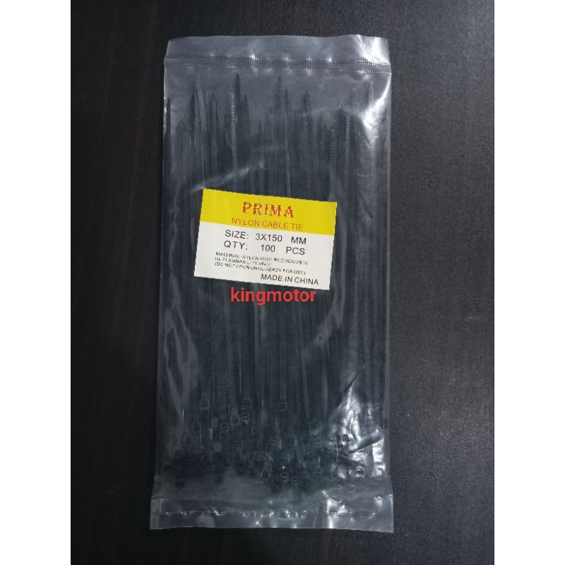 Jual KABEL TIES 3×150 MM ISI 100 PCS CABLE TIE CABLE TIES KABEL TIE ...