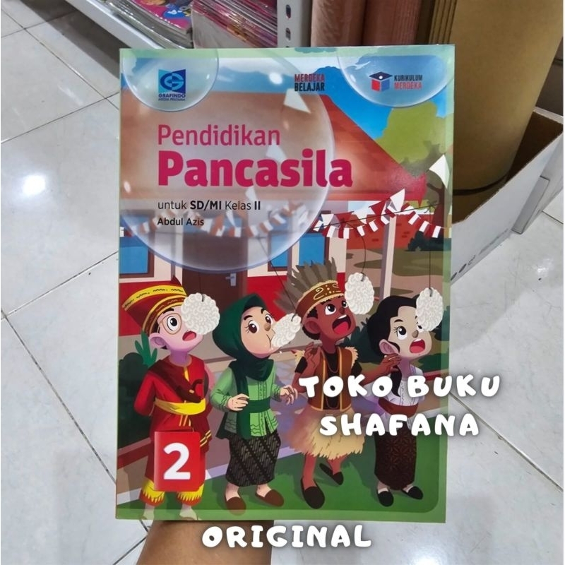 Jual Buku Pendidikan Pancasila Kelas 1 2 3 4 5 6 SD Grafindo Kurikulum Merdeka ( KURMER ...