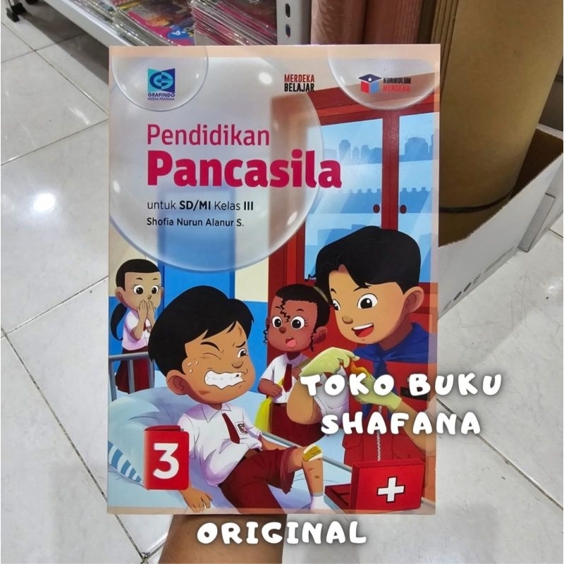 Jual Buku Pendidikan Pancasila Kelas 1 2 3 4 5 6 SD Grafindo Kurikulum Merdeka ( KURMER ...
