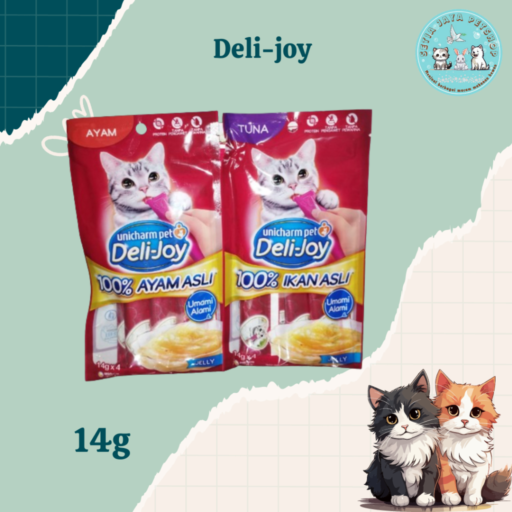 Jual Snack Kucing - Deli Joy Jelly Cat treat Cemilan 14 Gram [ Mohon ...