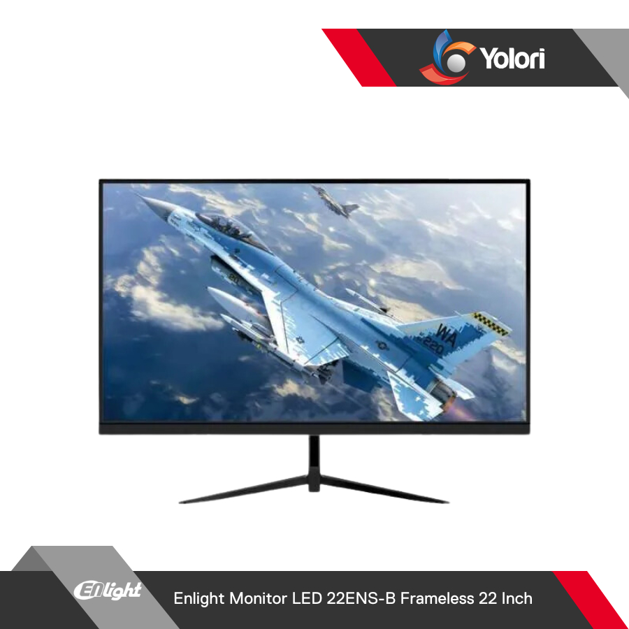 Jual Enlight Monitor LED 22ENS-B Frameless 22 Inch Full HD LCD Komputer ...