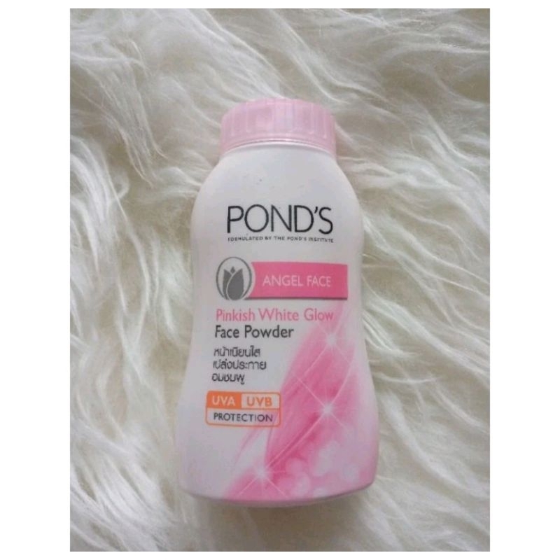 Jual PONDS Angel Face Pinkish White Glow face powder 50 ML | Shopee ...