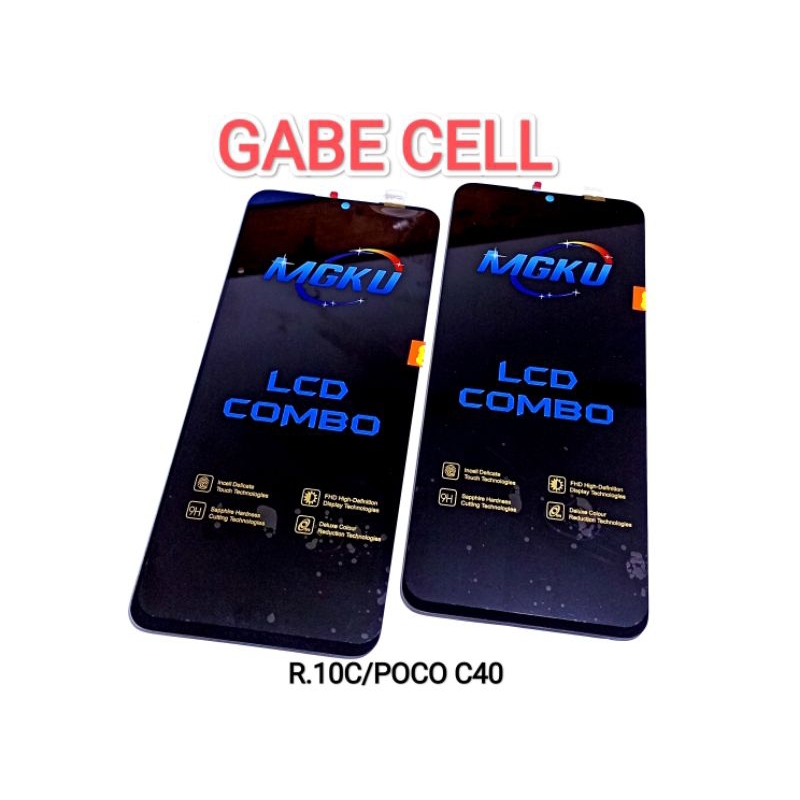 Jual LCD REDMI 10C/REDMI 12C/POCO C40/POCO C55 BLACK FULLSET ...