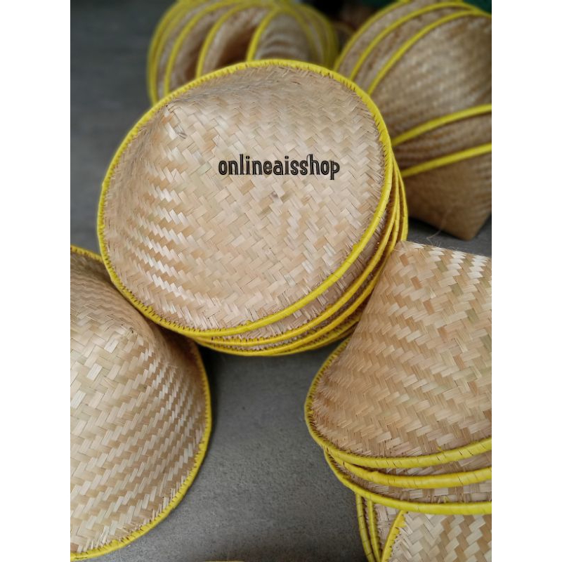 Jual Caping bambu kerajinan lukis|Caping petani|Capil bambu murah ...
