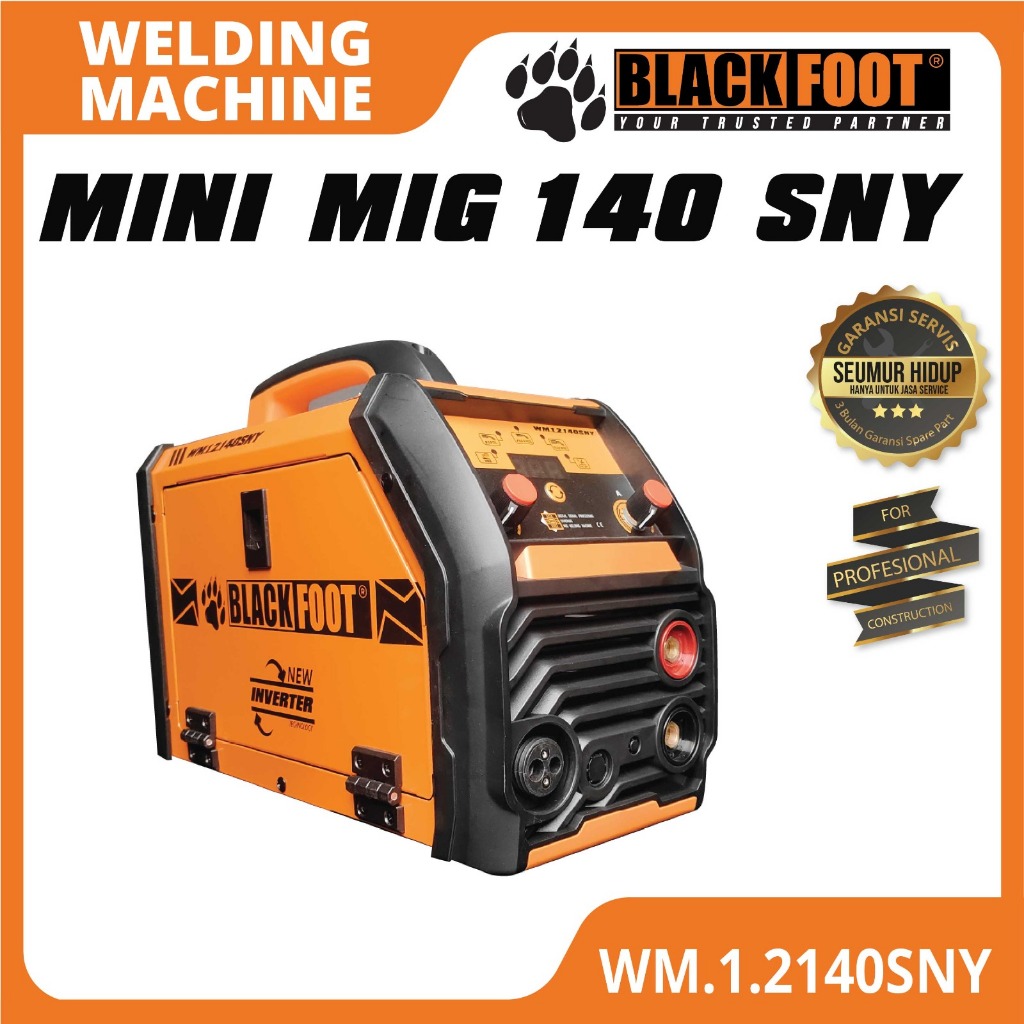 Jual Mesin Las Blackfoot Inverter Mini Mig-140 Synergy SNY FCW, MMA ...