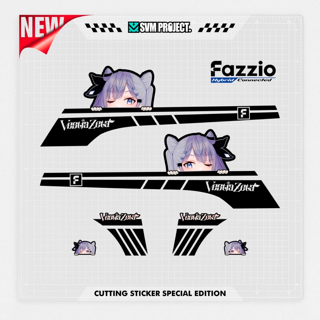 Jual STICKER CUTTING FAZZIO 125 MOTIF VESTIA ZETA / STIKER CUTING ...