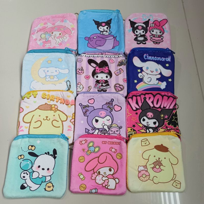 Jual Dompet resleting sanrio murah CINNAMOROLL POCHACCO KUROMI HELLO ...