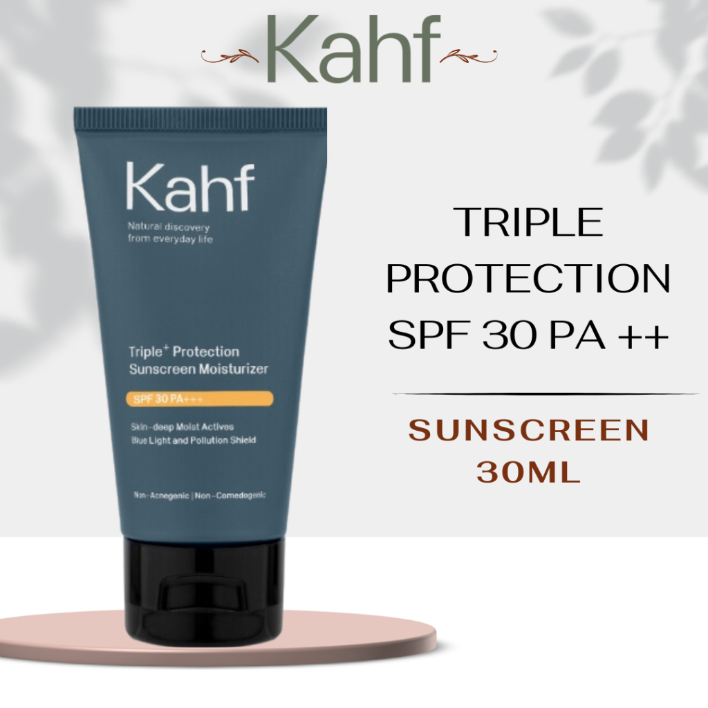Jual Kahf Triple+ Protection Sunscreen Moisturizer SPF 30 PA+ 30 ml ...