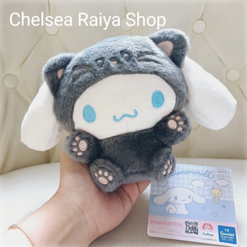 Jual Boneka Plush Furyu x Sanrio Cinnamoroll Kostum Cat Kucing 13cm ...