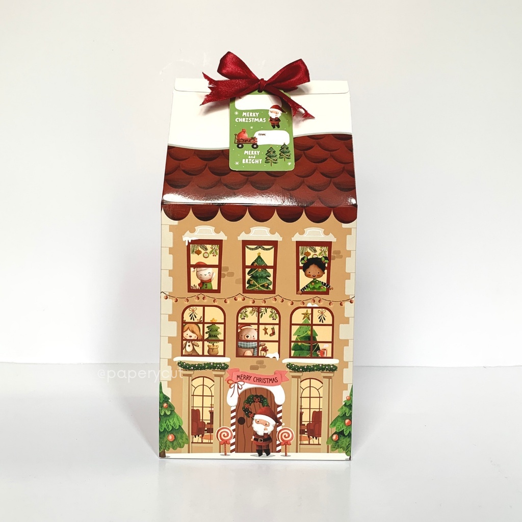 Jual Box Dus Kotak Packaging Toples Kue Cookies Natal Christmas - Rumah ...