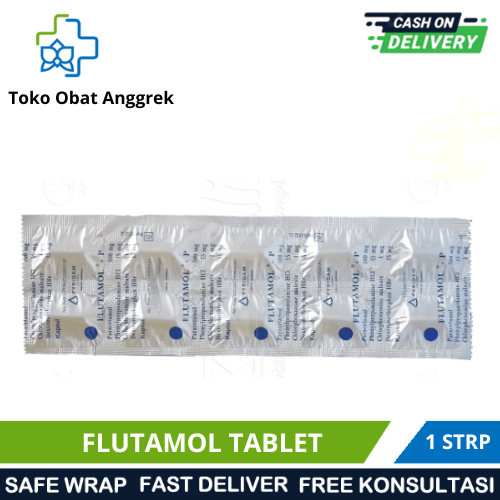 Jual FLUTAMOL/10 TABLET/MERINGANKAN BATUK, FLU DAN HIDUNG TERSUMBAT ...