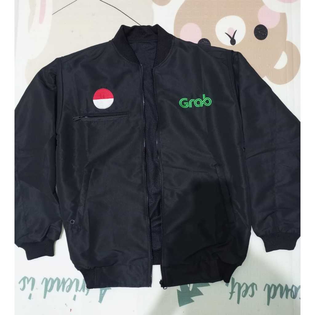 Jual JAKET HITAM GRAB VS POLOS HITAM MURAH | Shopee Indonesia