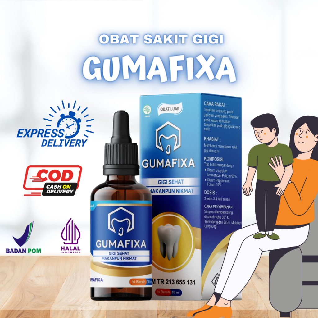 Jual Obat Sakit Gigi Gumafixa 100% Herbal Murni Tanpa Bahan Kimia Aman ...