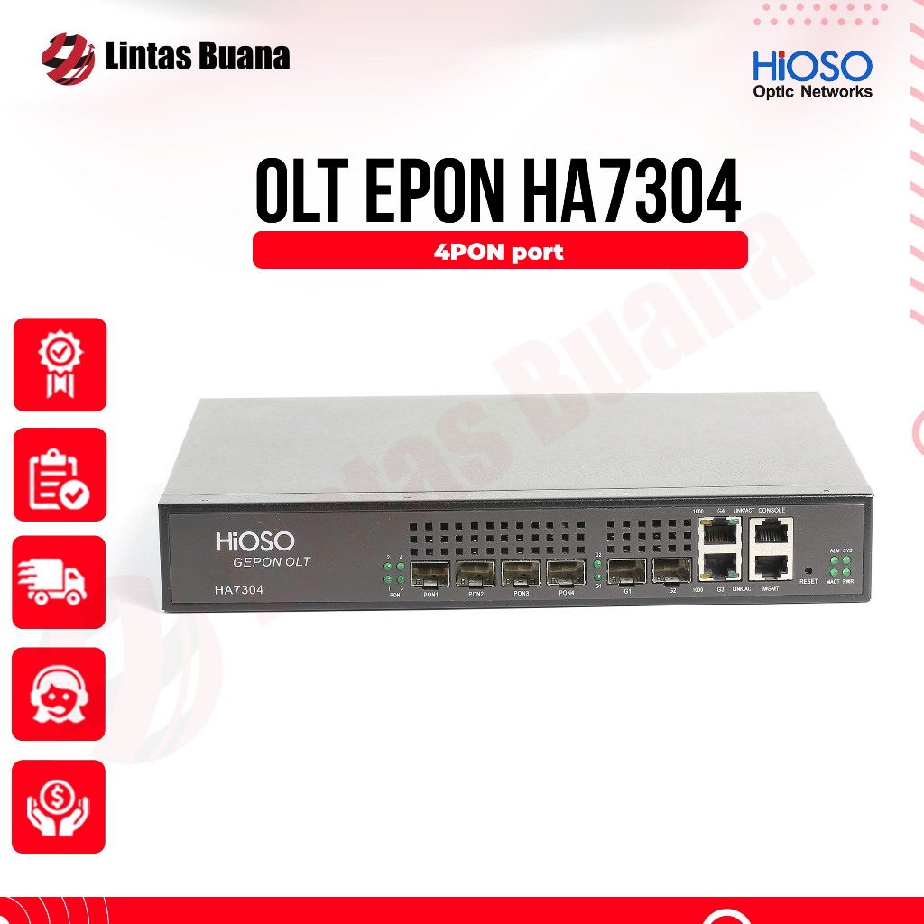 Jual OLT EPON HSGQ-E04ID | OLT HIOSO 4PON 1G Uplink | OLT EPON 4 PON AC DC ZIMMLINK | Shopee ...