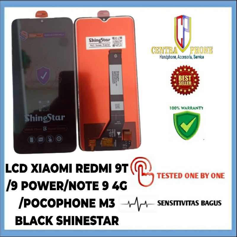 Jual LCD XIAOMI REDMI 9T/9 POWER/NOTE 9 4G/POCOPHONE M3 BLACK SHINESTAR ...