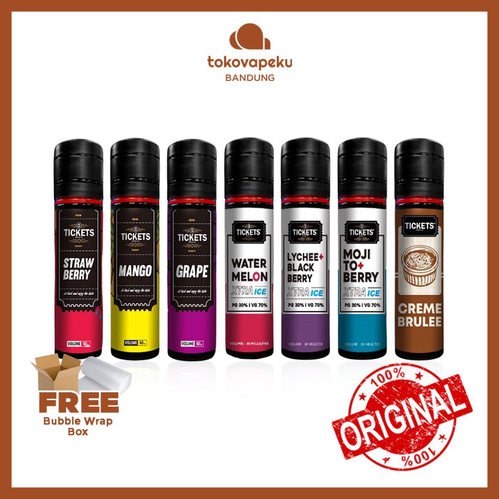 Jual EJM TICKET SERIES EJM TICKETS MANGO TICKETS GRAPE 60ML ORIGINAL by ...