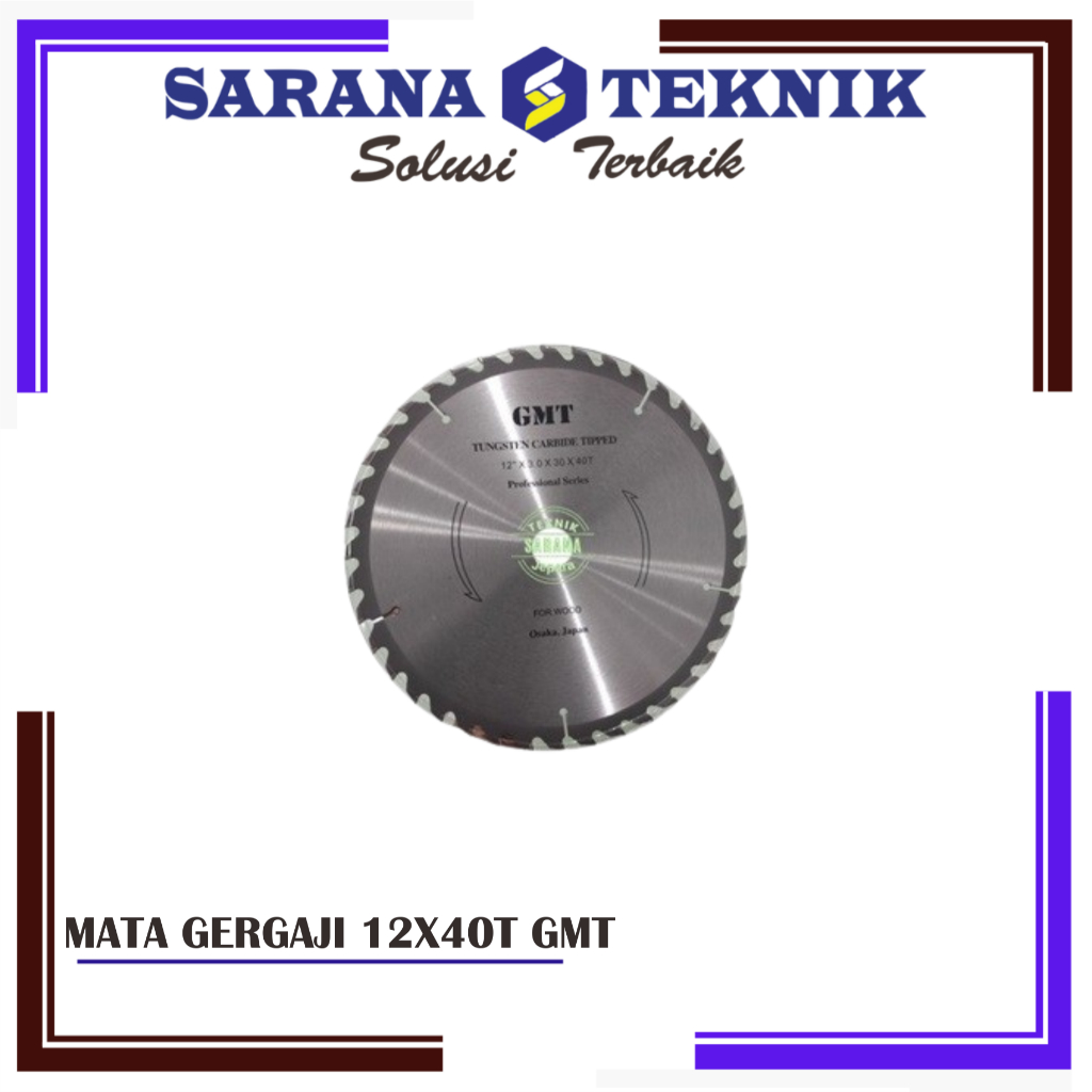Jual MATA GERGAJI SERKEL KAYU 12 INCH 40T GMT | Shopee Indonesia