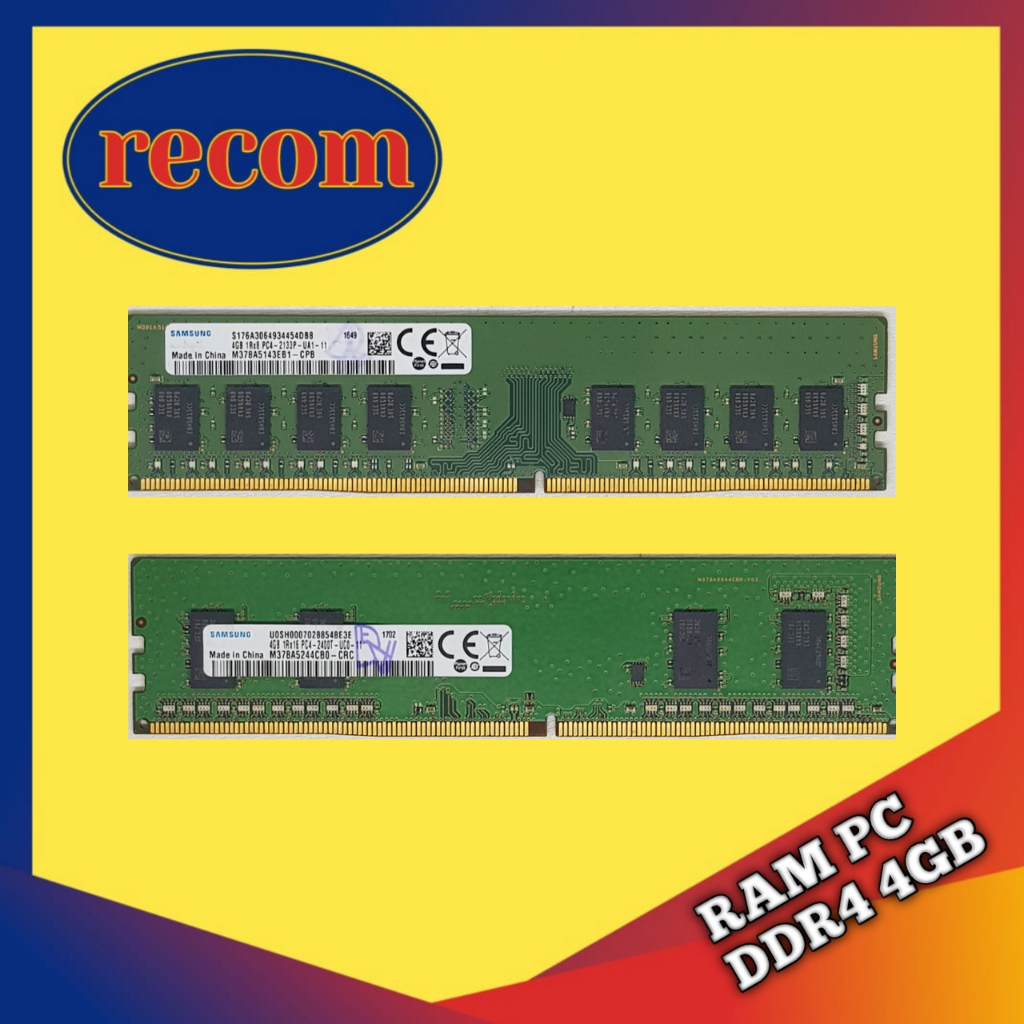 Jual RAM PC DDR4 4GB SAMSUNG PC19200 / 2400 | PC17000 / 2133 | Shopee ...