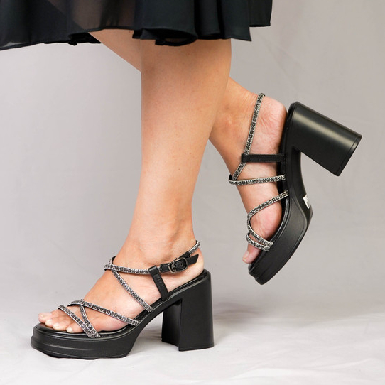 Jual Pollux Classic WPOAS 01 - Sandal Heels Wanita Berbahan Kulit ...