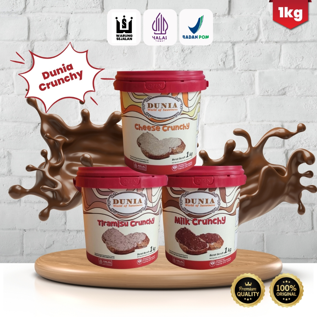 Jual Dunia Spread Crunchy Milk Crunchy Tiramisu Crunchy Cheese Crunchy ...