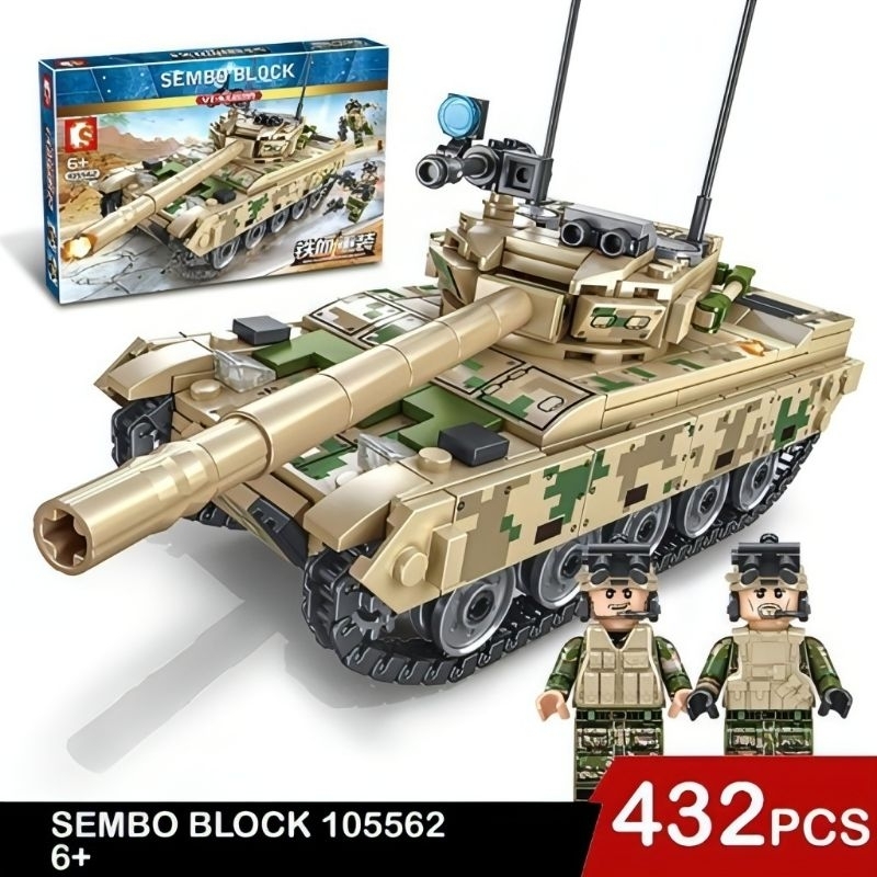 Jual Sembo Block Army Swat Tank Tentara 432 pcs Brick susun Anak ...