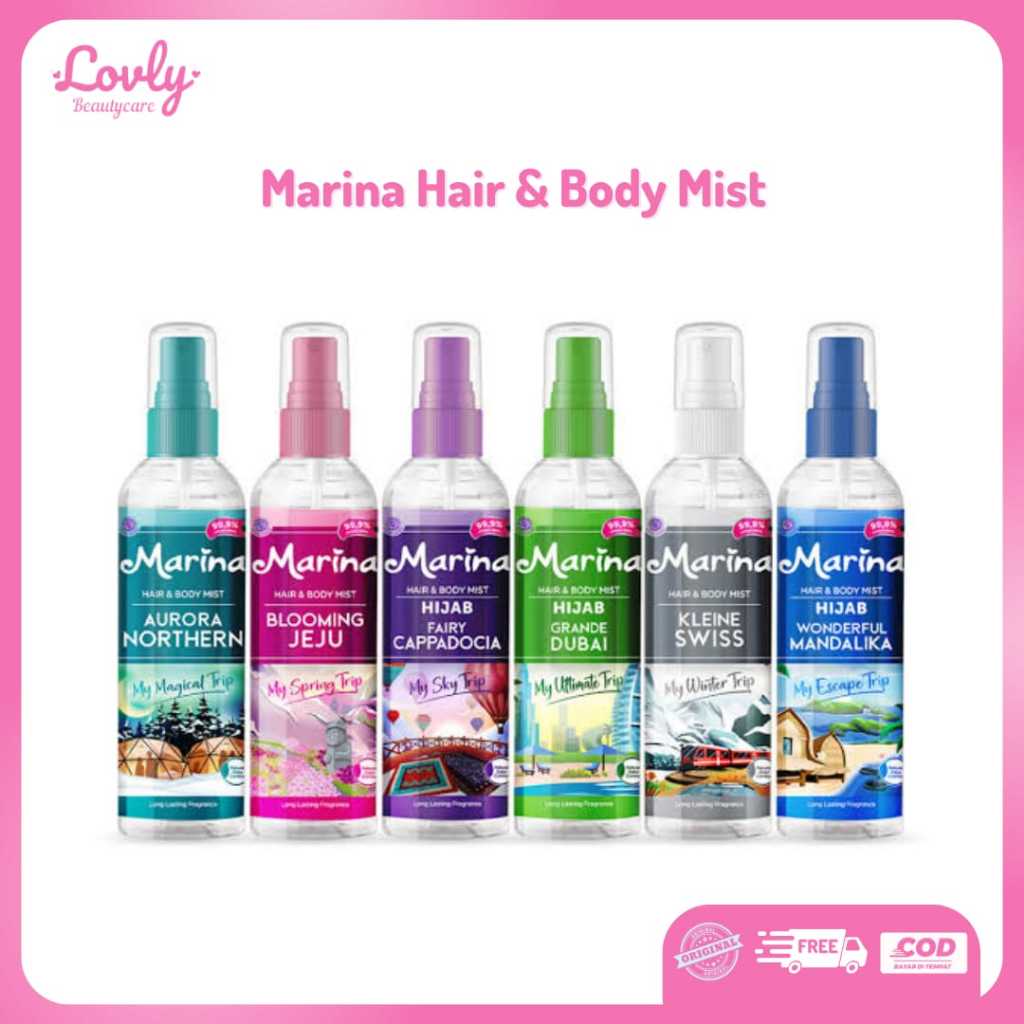Jual Marina Hair & Body Mist Cologne | Shopee Indonesia