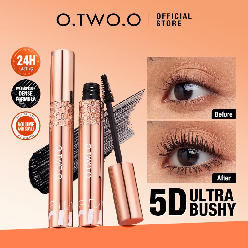 Jual OTWOO Ultra Bushy 5D Waterproof Mascara 7G | Shopee Indonesia