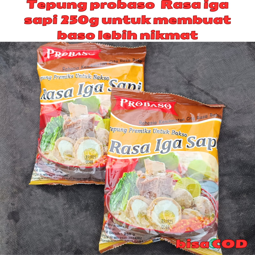 Jual Probaso tepung adonan bakso rasa iga sapi spesial instan 250g ...