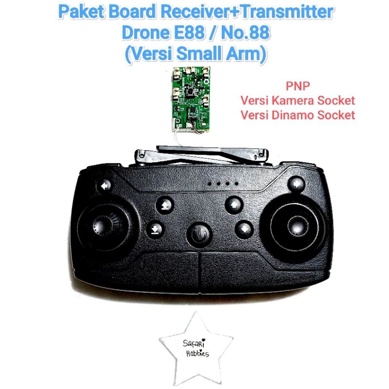 Jual Paket Transmitter + Board Receiver Drone E88 / No.88 (Versi Socket ...