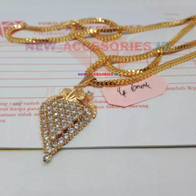 Jual ART K39N kalung liontin model milano panjang 45cm 6cm 75cm lapis ...