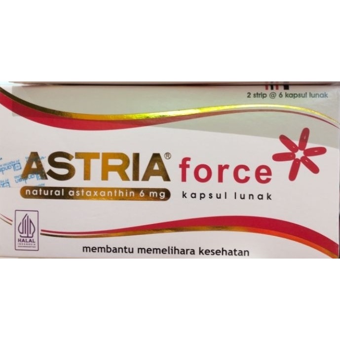 Jual ASTRIA FORCE ASTAXANTHIN 6MG BOX 12 KAPSUL | Shopee Indonesia