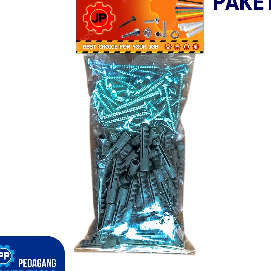 Jual Serba Serbu PAKET JP S6 ANGKUR SKRUP 1 PCS LUBANG BETON DINDING ...