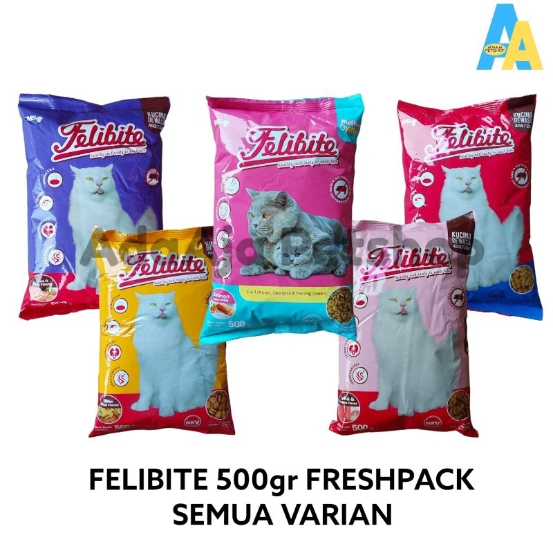 Jual FELIBITE 500gr Makanan Kucing Semua Varian Freshpack | Shopee ...
