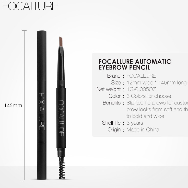 Jual ORIGINAL Focallure Eyebrow Pen Pensil Alis Matic EYES FA18 ...